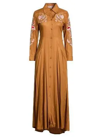 CONNOR & BLAKE Maxi Shirt Dress - Brown
