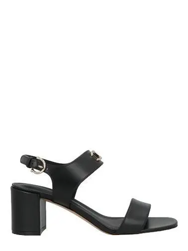 FERRAGAMO Cayla 55 Calfskin Slingback Sandals - Black