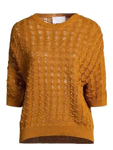 DANIELE FIESOLI Knitted Linen-cotton Sweater - Camel