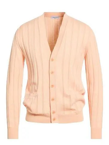 WOOL & CO Cotton Knit Cardigan - Orange