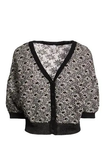 DANIELE FIESOLI Cardigan In Linen And Polyamide - Black