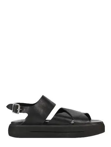 Moma Leather Sandals - Black