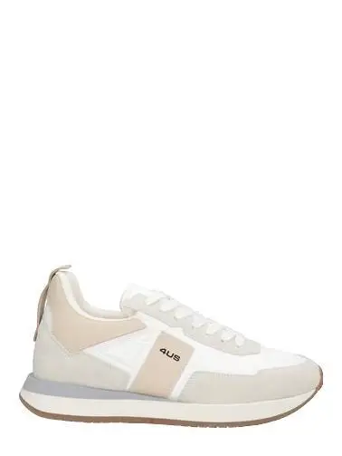 Paciotti Leather And Textile Sneakers - Off White