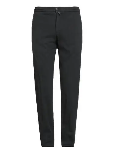Kiton Tapered Cotton-blend Trousers - Black