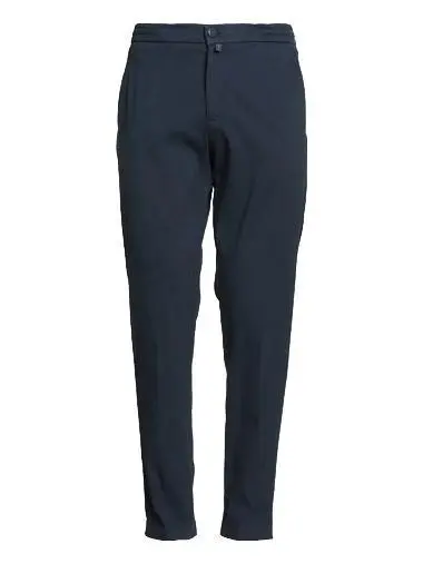 Kiton Tapered Cotton-blend Trousers - Navy