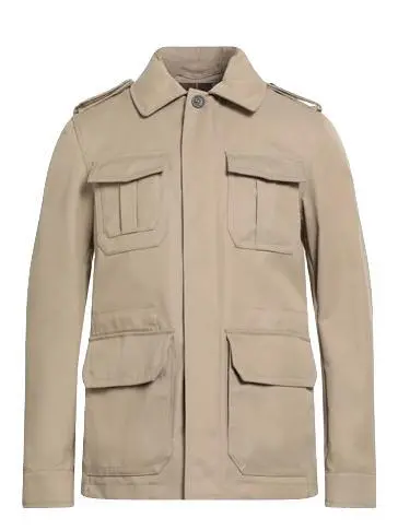 Montedoro Safari Jacket In Polyester, Cotton, And Polyurethane - Beige