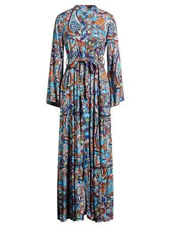 CONNOR & BLAKE Maxi Shirt Dress - Blue