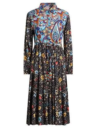 CONNOR & BLAKE Paisley-print Twill Midi Shirt Dress - Blue