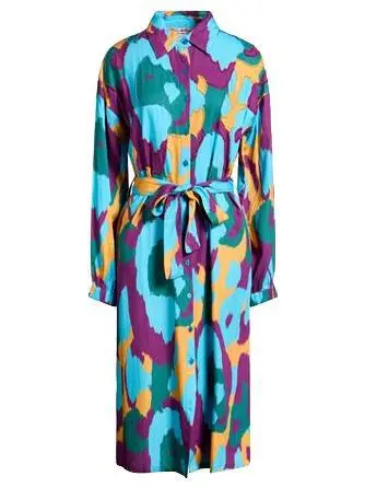CONNOR & BLAKE Midi Shirt Dress - Blue