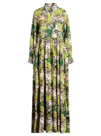 CONNOR & BLAKE Maxi Shirt Dress - Green