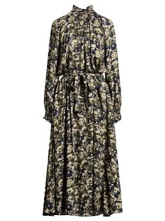 CONNOR & BLAKE Military Viscose Maxi Dress - Green