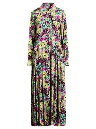 CONNOR & BLAKE Floral-print Twill Maxi Shirt Dress - Green