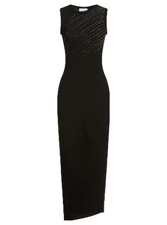 Rabanne Maxi Cotton Dress - Black