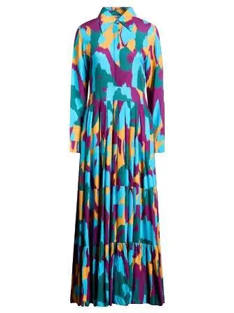 CONNOR & BLAKE Maxi Shirt Dress - Azure