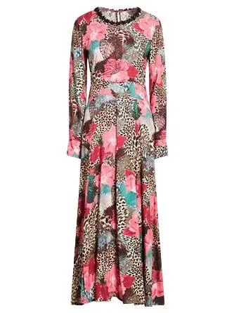 CONNOR & BLAKE Floral Print Maxi Dress - Magenta