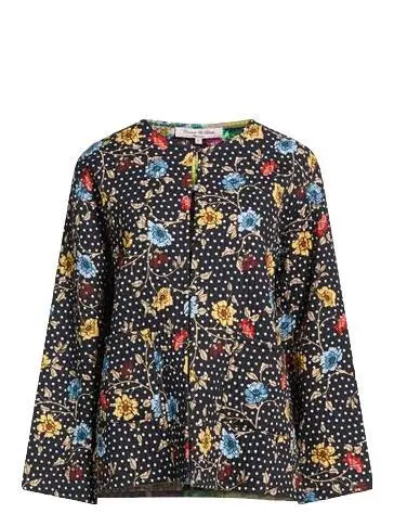 CONNOR & BLAKE Floral Print Viscose Jacket - Black