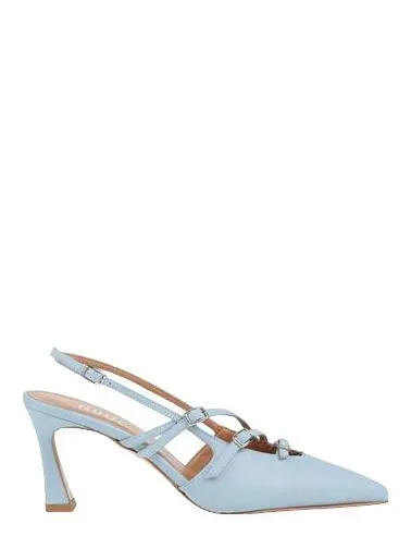 OVYE Leather Slingback Pumps - Blue