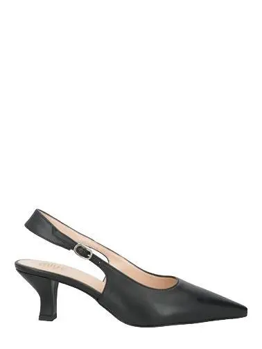 OVYE Leather Slingback Pumps - Black