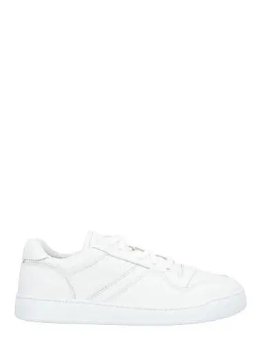 DOUCAL'S Low-top Calfskin Sneakers - White