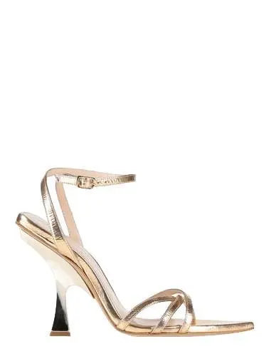 OVYE Playlist Geometric Heel Sandals - Rose Gold