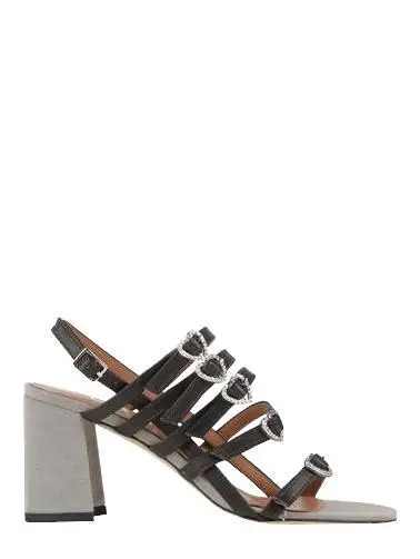 OVYE Leather And Textile Sandals - Brown