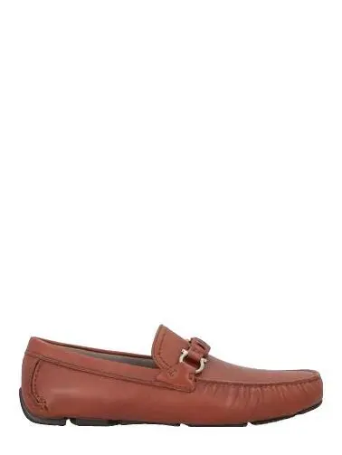 FERRAGAMO Stuart 3 Calfskin Loafers - Brown