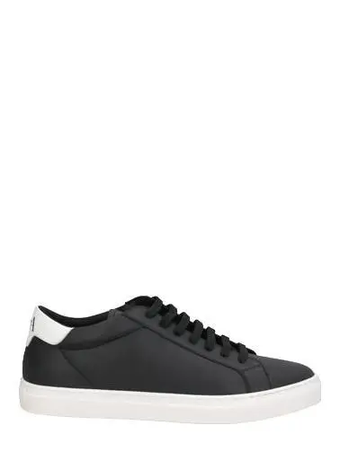 Emporio Armani Leather Sneakers - Black
