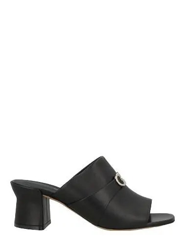 FERRAGAMO Ornella 55 Lambskin Sandals - Black