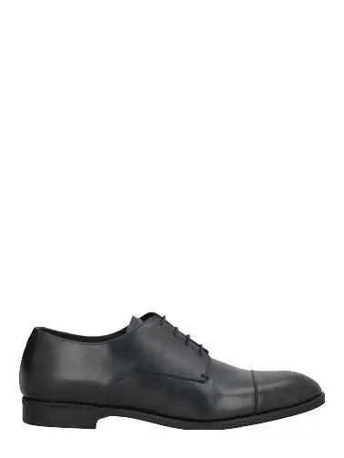 Emporio Armani Lace-up Leather Derby Shoes - Navy