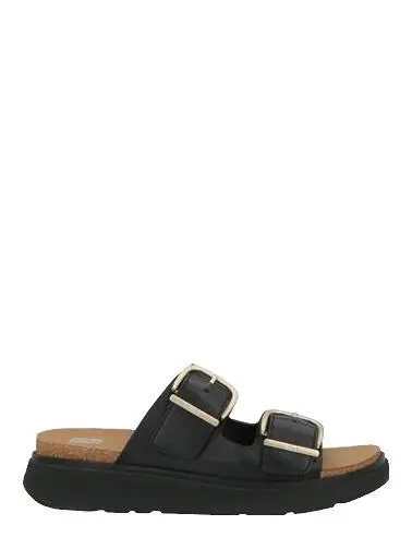 Fitflop Leather Sandals - Black