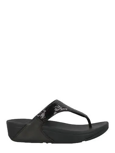 Fitflop Thong Wedge Sandal - Black