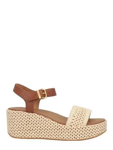 Fitflop Sandals With Wedge Heel - Beige