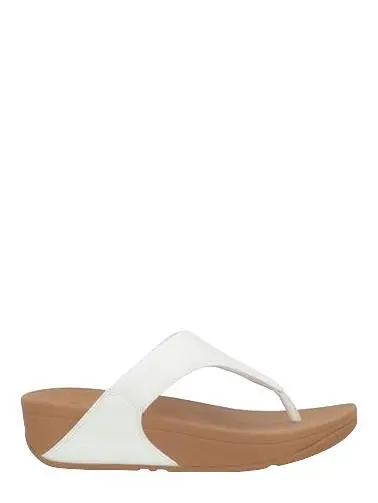 Fitflop Leather Thong Sandals - White