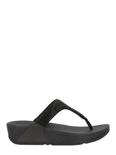 Fitflop Thong Wedge Sandals - Black