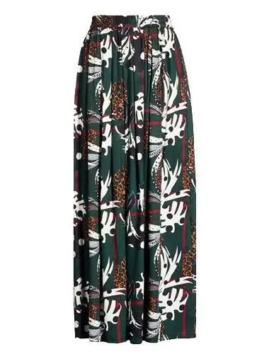 CONNOR & BLAKE Maxi Flared Floral-print Skirt - Green