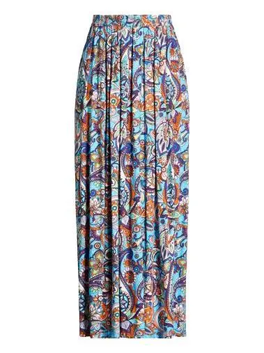 CONNOR & BLAKE Pleated Maxi Skirt - Azure