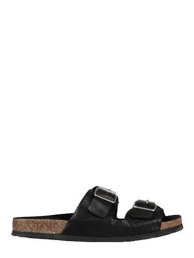 Moma Leather Sandals - Black