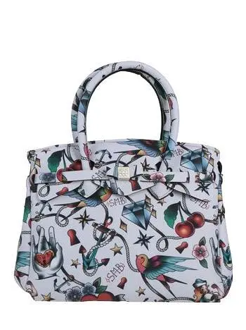 Save My Bag Printed Scuba Tote Bag - Grey