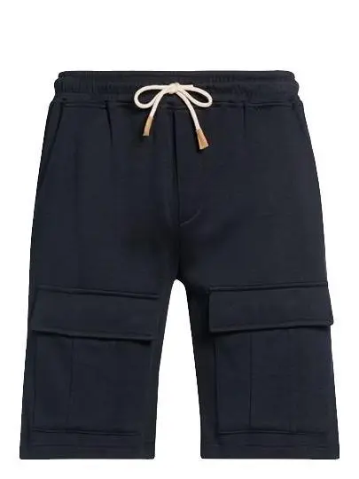Eleventy Cotton Blend Jersey Shorts - Blue