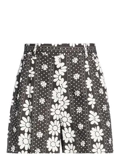 Paul & Joe Floral-print High-waisted Shorts - Black