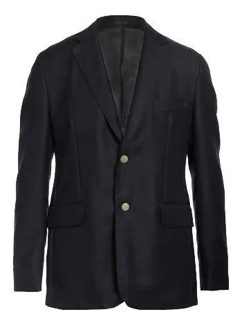 Dunhill Blazer Midnight Size Mohair Wool, Wool - Blue