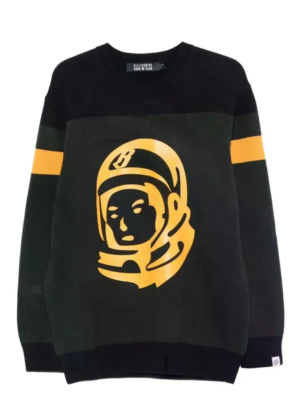 BILLIONAIRE BOYS CLUB Graphic-print Crew-neck Sweater - Green