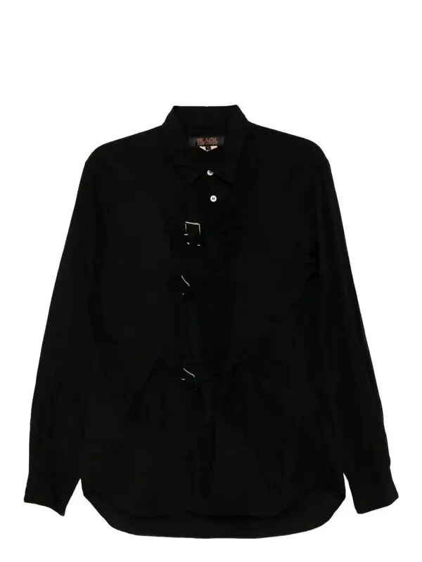 BLACK COMME DES GARÇONS Double-buckle Shirt - Black