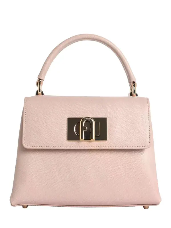 Furla Hammered Leather Shoulder Bag - Pink