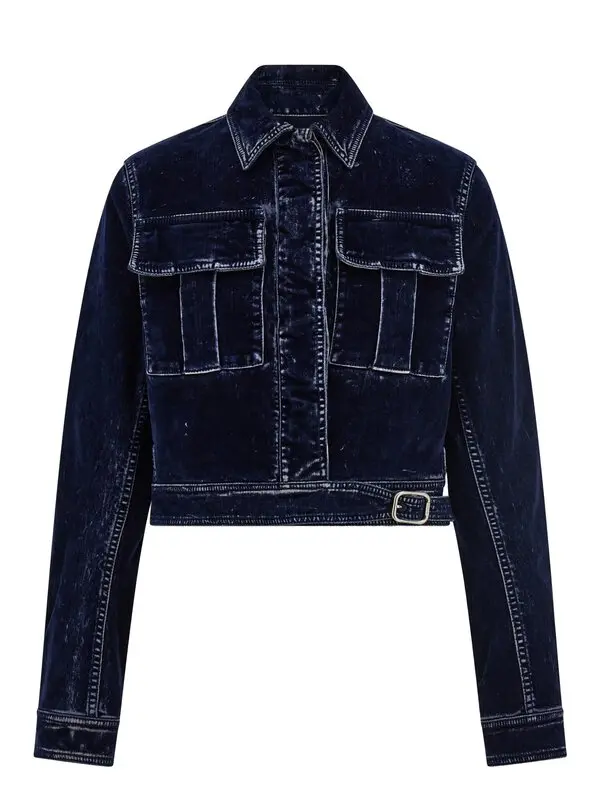 FERRAGAMO Boxy Jacket - Blue