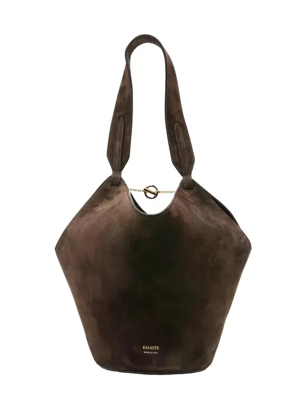 Khaite Mini Lotus Tote Bag - Brown