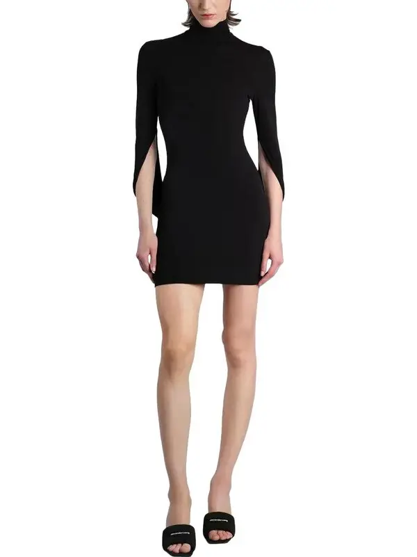 Alexander Wang High-neck Mini Dress - Black