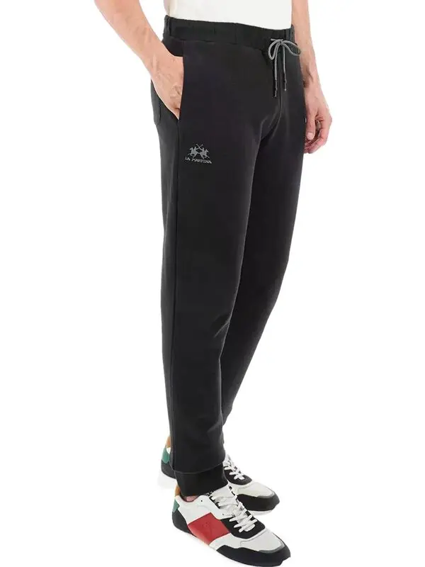 LA MARTINA Drawstring Track Pants - Black