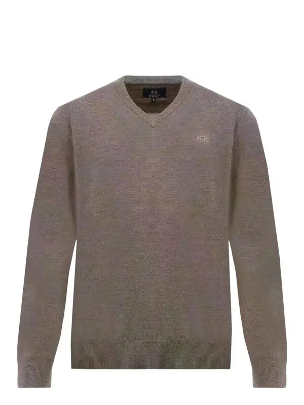 LA MARTINA Barrie V-neck Sweater - Brown