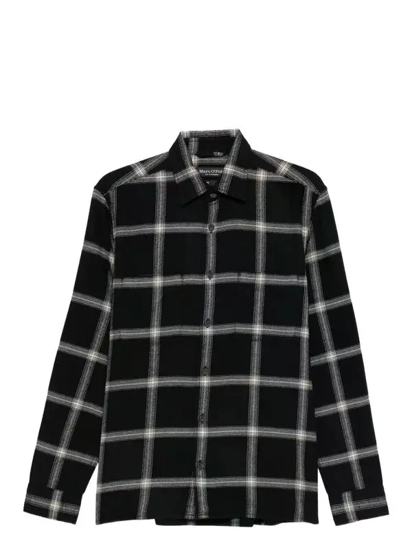 Marc O'polo Checked Shirt - Black